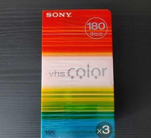 Новые цветные видеокассеты VHS sony E-180