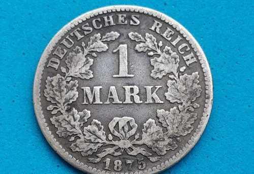 Серебряная монета 1875 года редкая
