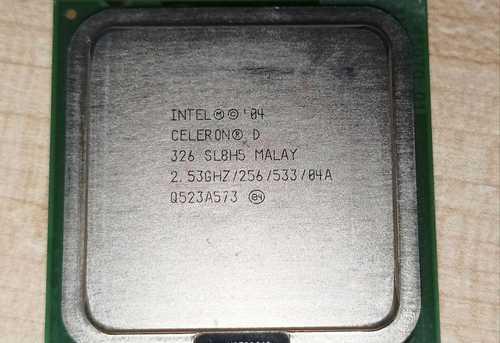 Процессор intel celeron d326
