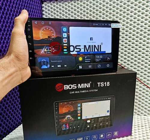 Магнитола android 4+64,8 ядер,4G, BOS mini TS18