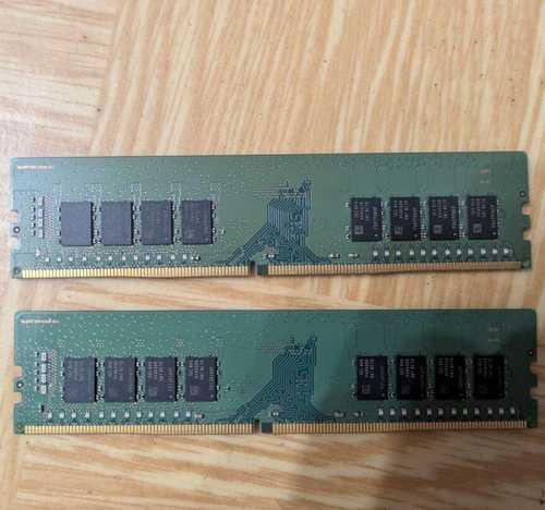 Оперативная память, 2 плашки ddr4 8gb samsung