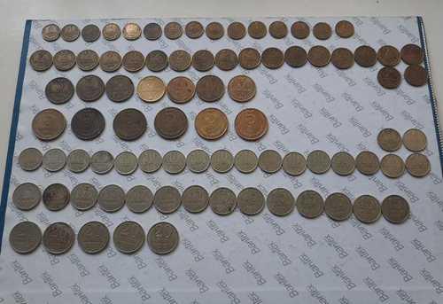 Монеты СССР 1961-1991 г 85 шт. без повторов
