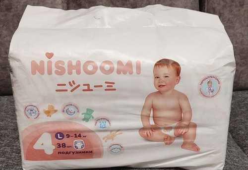 Подгузники nishoomi размер 4