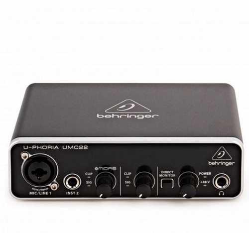 Звуковая карта behringer umc22