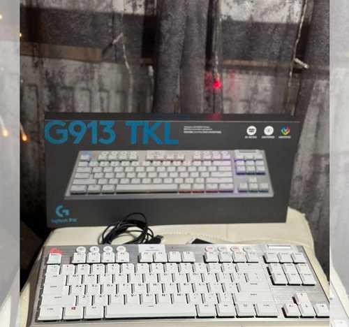 Игровая клавиатура logitect g913 tkl white