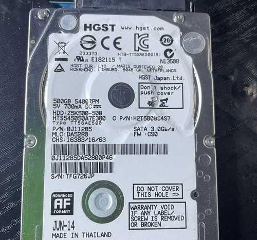 Жесткий диск HDD для ноутбука