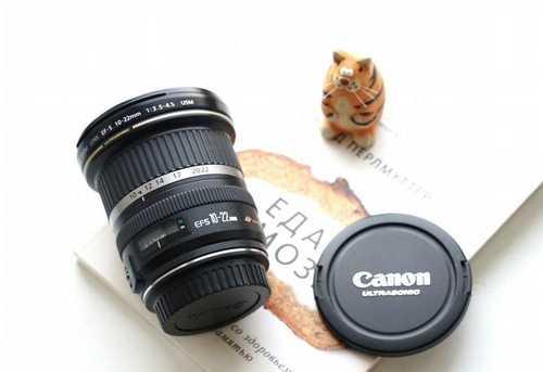 Объектив Canon EF-S 10-22mm f3.5-4.5 (ширик)
