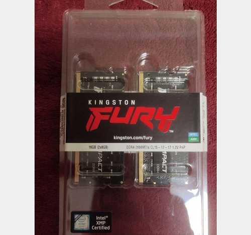 16 и 32 gb Kingston hyperx fury ddr4