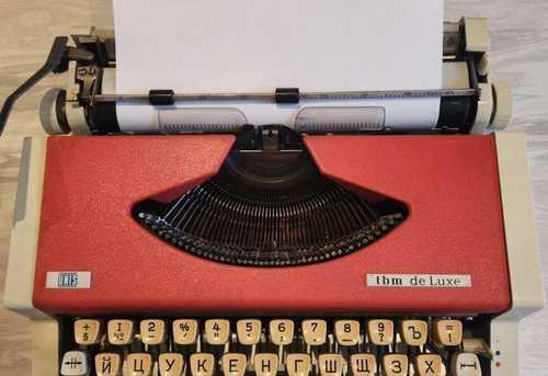 Портативная пишущая машинка unis tbm de Luxe