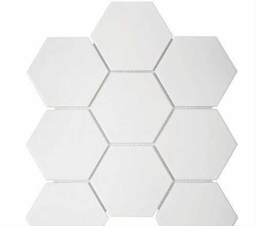 Мозаика Starmosaic Hexagon big белая керамическая