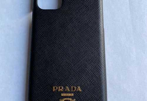 Чехол на iPhone 11 Prada оригинал кожа