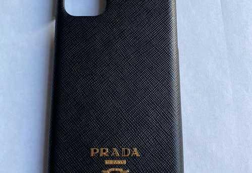 Чехол на iPhone 11 Prada оригинал кожа