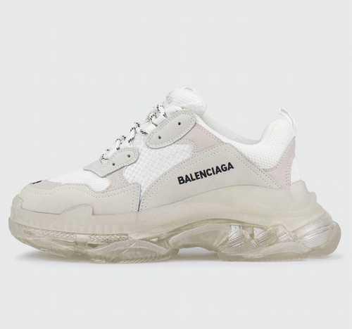 Кроссовки Balenciaga Triple S Silver / Clear Sole