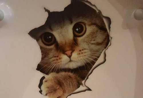 Новые наклейки кот кошка котята интерьерная 3D