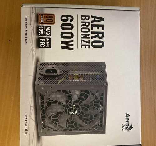 Блок питания aerocool aero bronze 600w