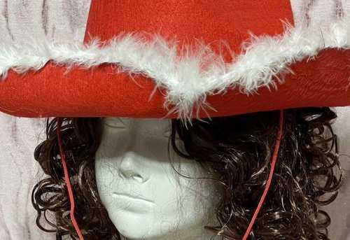 Шляпа карнавальная красная