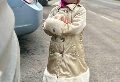 Пальто для девочки на зиму Miss Blumarine 6 лет