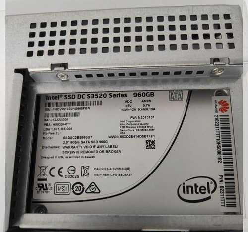 SSD intel DC S3520 960 Gb