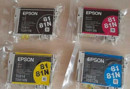 Картриджи Epson T0811, 812,813,814