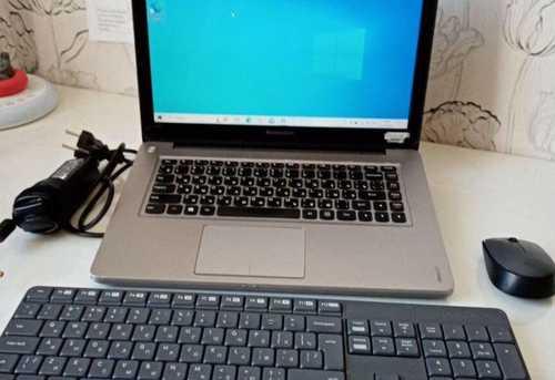 Игровой ноутбук lenovo U410 i5/ 610M/ 8/ 480GB