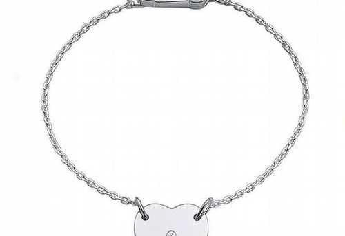 Браслет Gucci 925 Sterling Silver Heart Bracelet