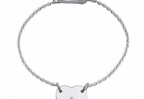 Браслет Gucci 925 Sterling Silver Heart Bracelet