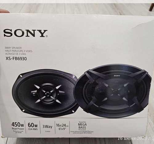 Sony XS-FB6930 колонки новые 3 канальные