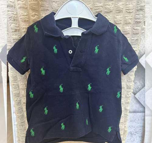 Polo ralph lauren поло футболка на мальчика 1 год