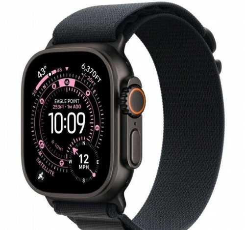 Смарт-часы Apple Watch Ultra 3 (2025),GPS Cellular 49мм, Black Titan Case w Black Alpine Loop S