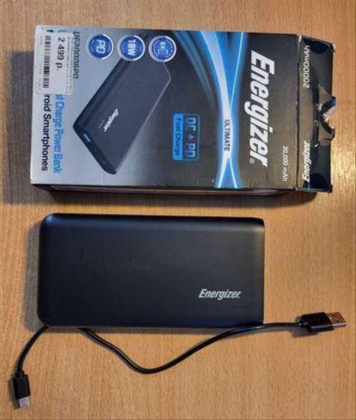 Портативный аккумулятор Energizer ue20006pq