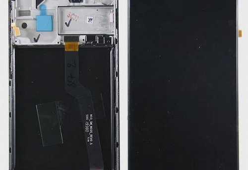Дисплей Samsung A10 A105 модуль с рамкой Черный OR