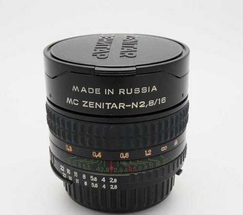 Зенит (кмз) 16mm f/2.8 MC Зенитар-N