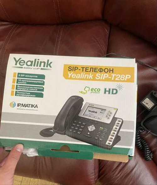 Yealink sip-t28p 2шт