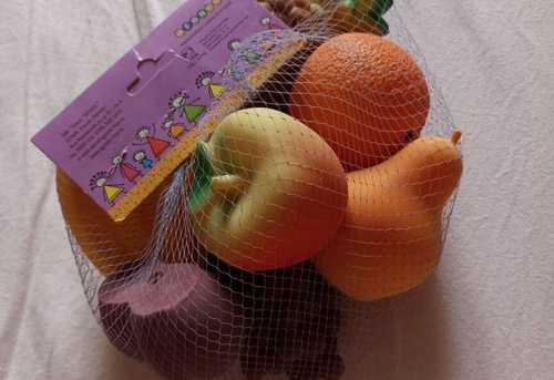 Грызунки, резиновые игрушки с пищалками фрукты