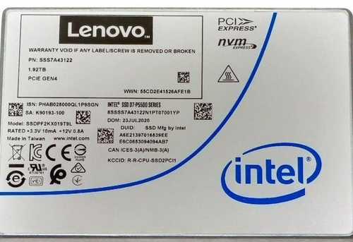 Накопитель Lenovo 3.84TB SSD 4XB7A17146