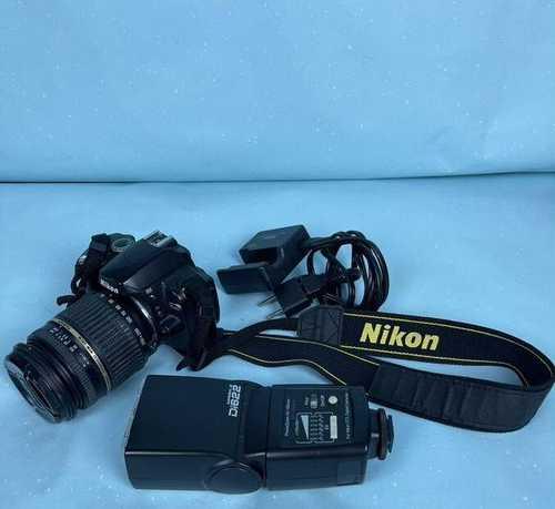 Nikon d 40 + вспышка