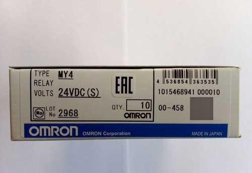 Omron MY4 24VDC (S) реле электромагнитное