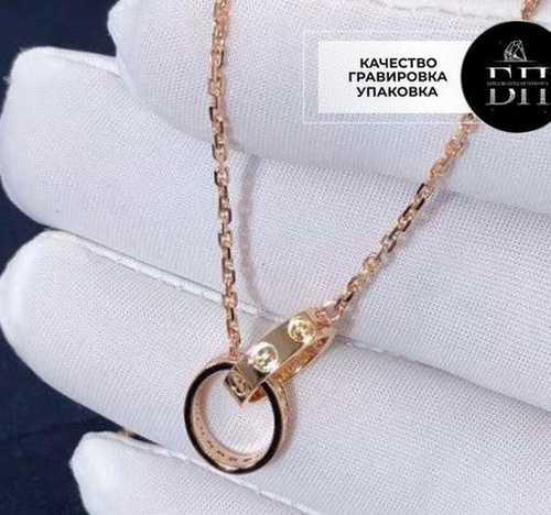 Браслет Cartier Love розовое золото 18 бр. 0.2201 ct