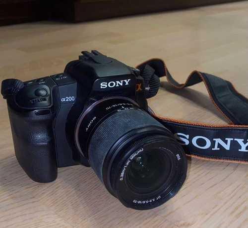 Зеркальный фотоаппарат Sony a200 (alpha 200)