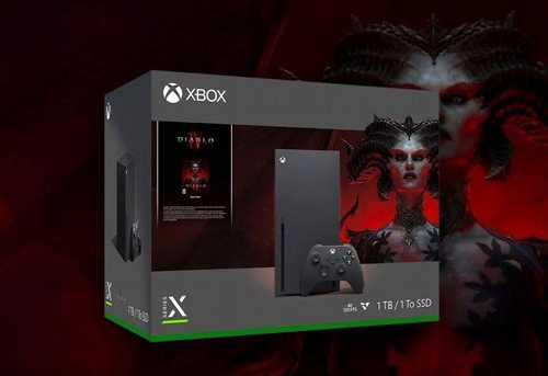 Консоль Xbox Series X 1тб с игрой Diablo IV. Новая