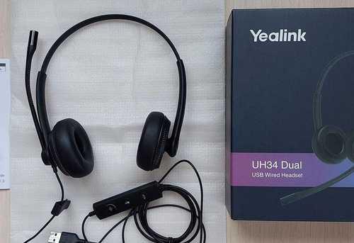 Гарнитура Yealink UH34 Dual