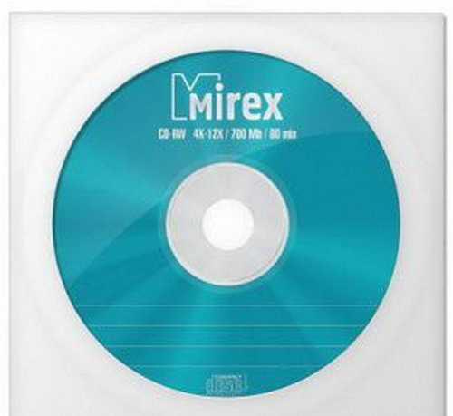 CD-RW Mirex 4х-12х на 700MB 10 шт