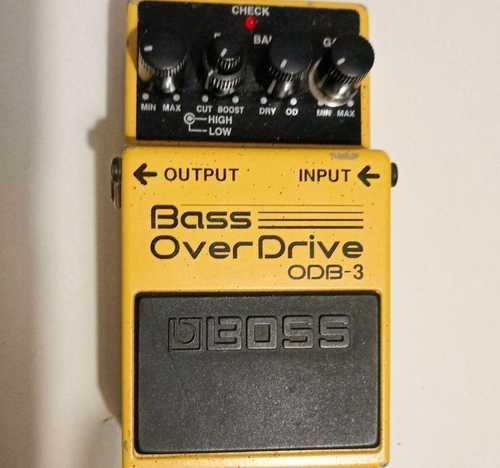 Гитарная педаль boss bass overdrive