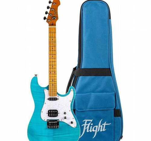 Электроукулеле баритон Flight Pathfinder Baritone OBL (чехол в комплекте)