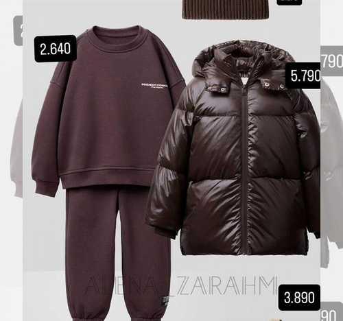 Курточка зимняя zara 86 92 98 104 110 116