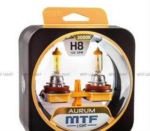 MTF Галогенные лампы H8/H11/HB3/HB4 Aurum 2 шт