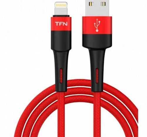 Кабель TFN USB - Lightning 1.2м, 2A (TFN-C-ENV-AL1MRD), красный