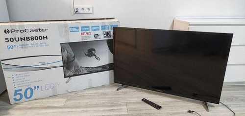 Телевизор 50 дюймов 4К smart tv wi-fi 127см