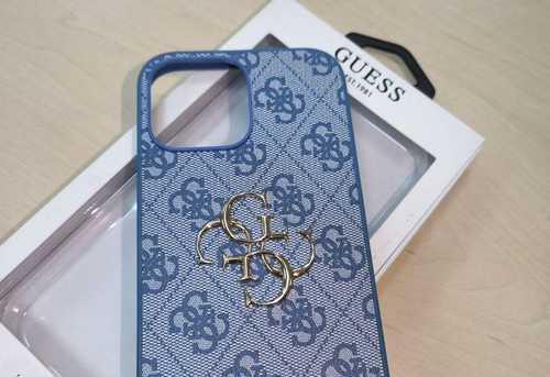 Guess Чехол на iPhone 13 Pro Max PU leather