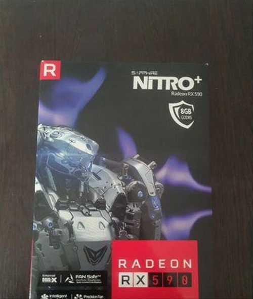 Видеокарта sapphire nitro+ radeon rx580(590) 8gb